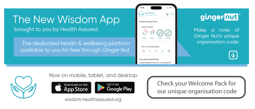 Health Assured and the Wisdom App | Ginger Nut Training